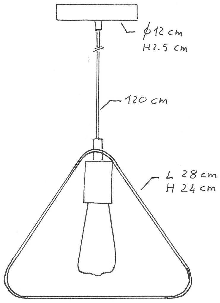 creative cables Závěsná lampa s textilním kabelem, stínidlem duedì base a kovovými detaily Barva: Černá
