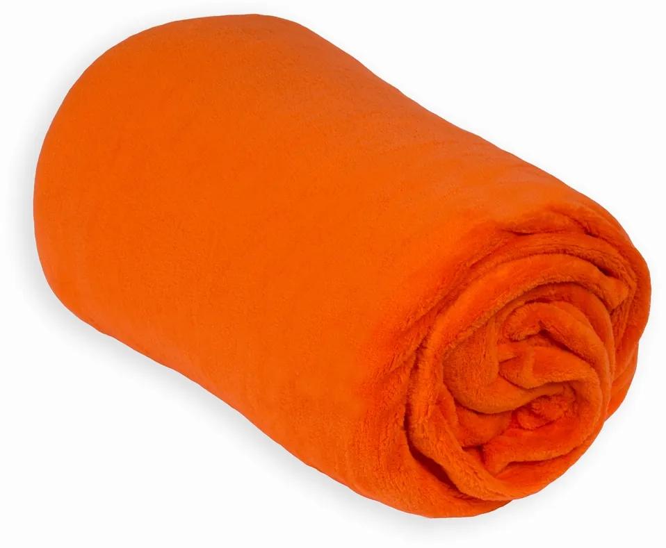 Aaryans deka z mikroplyšu 220 x200cm oranžová