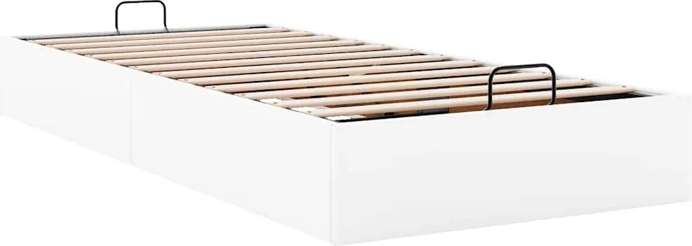 Osmanský rám postele bez matrace bílý 80x200 cm umělá kůže 3310770