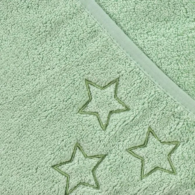 Kikko BIO bavlněná froté osuška s kapucí XKKO Organic 90x90 Silver Stars