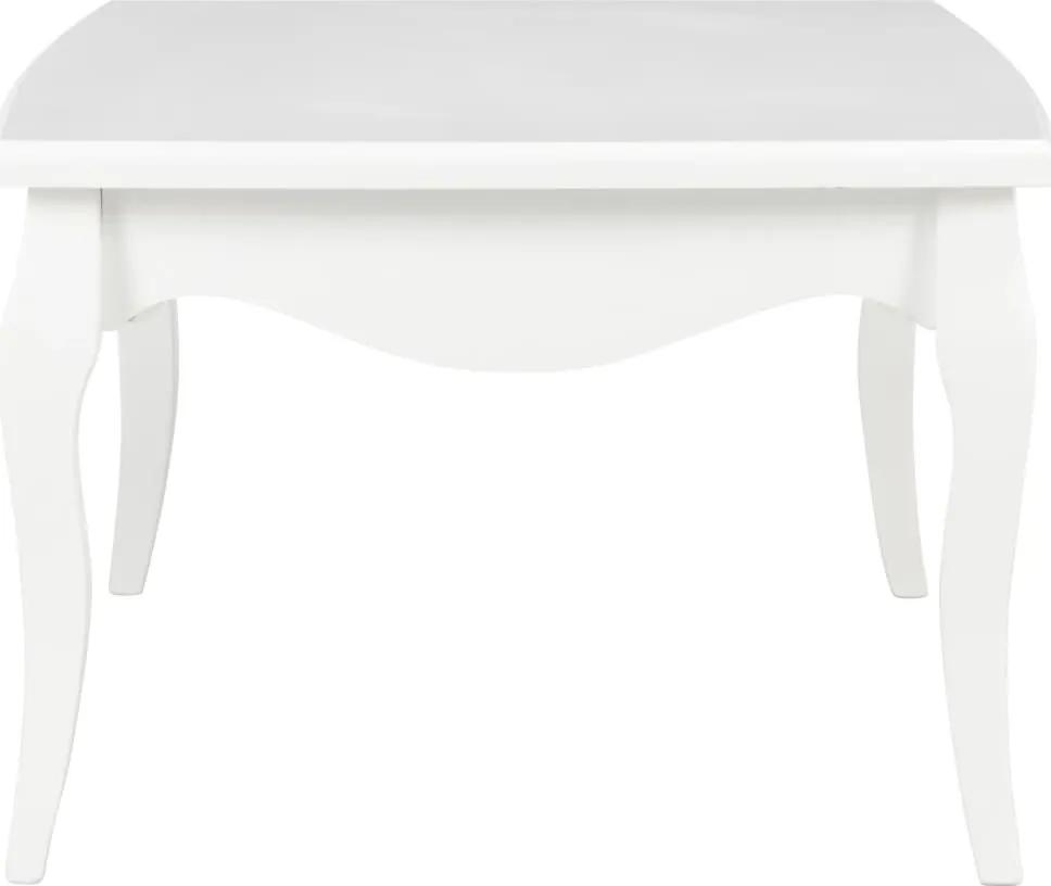 vidaXL Konferenční stolek 110 x 60 x 40 cm masivní borové dřevo [280000] Barva: Bílá