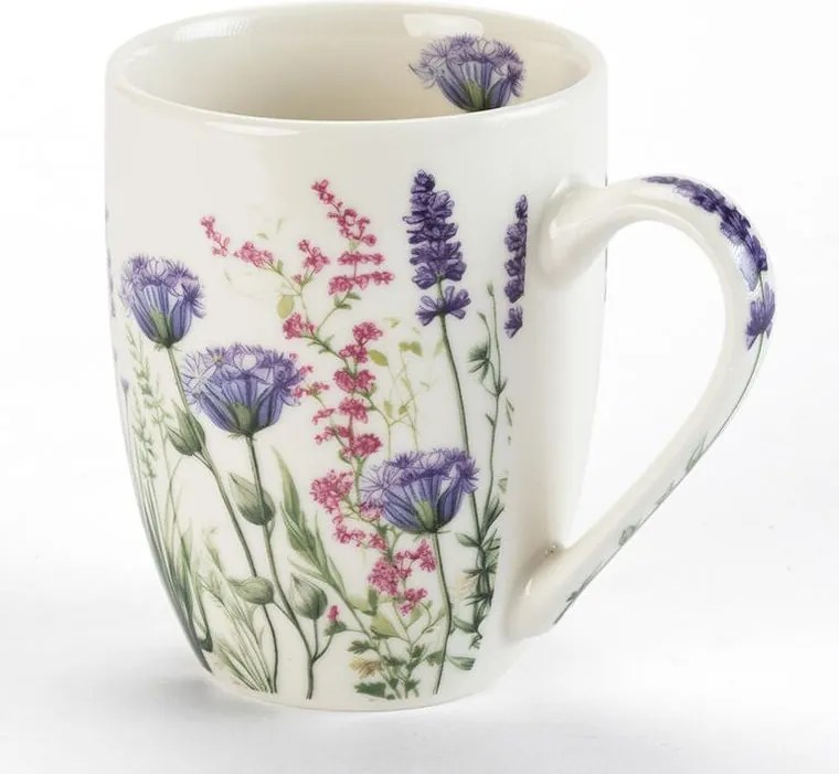 Porcelánový hrnek LEVANDULOVÁ ZAHRADA v dárkové krabičce 350 ml