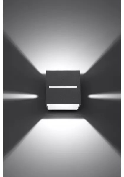 Sollux SL.0205 - Nástěnné svítidlo LOBO 1xG9/40W/230V šedá