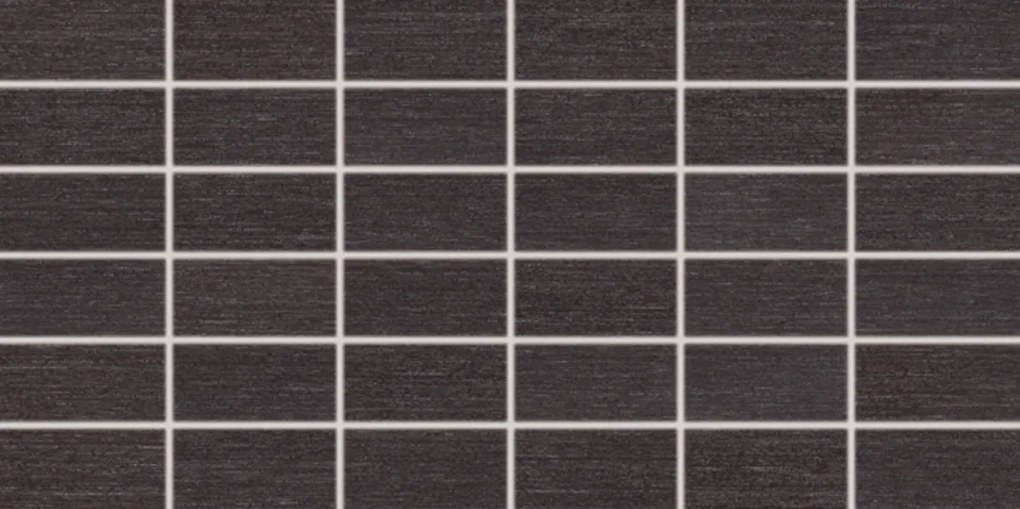 Mozaika Rako Fashion černá 30x60 cm mat DDMBG624.1