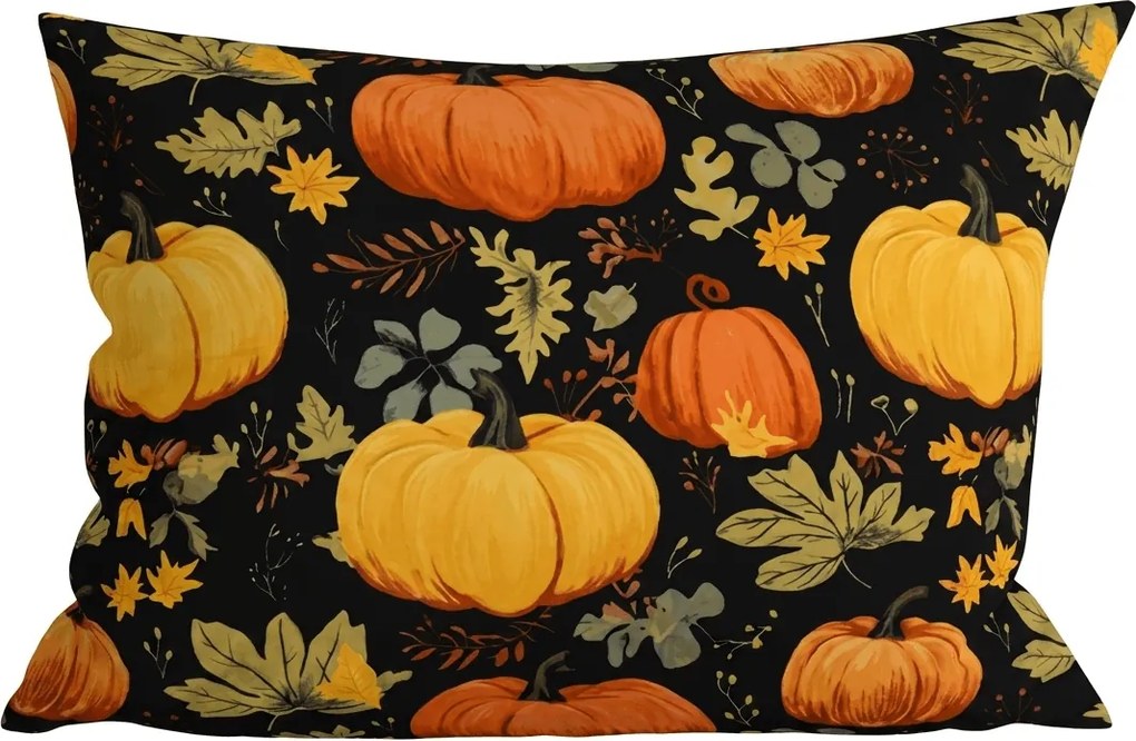Povlak na polštář z mikrovlákna ORANGE PUMPKINS 70x90 cm, barevný