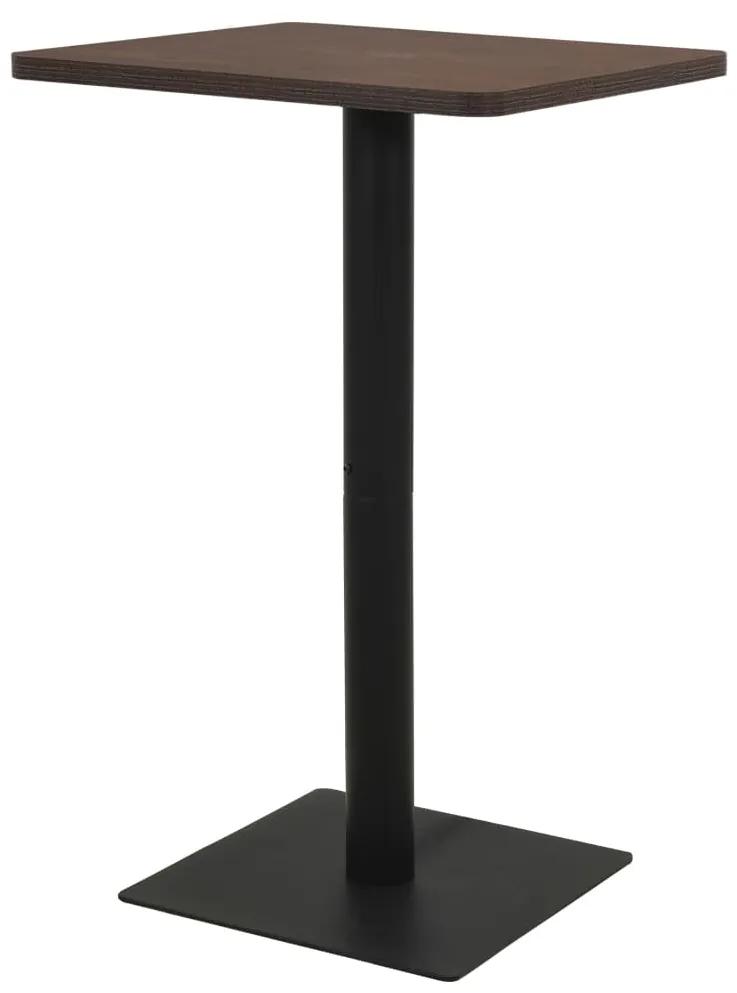 321929 vidaXL Bistro stolek tmavý jasan 78,5 x 78,5 x 107 cm