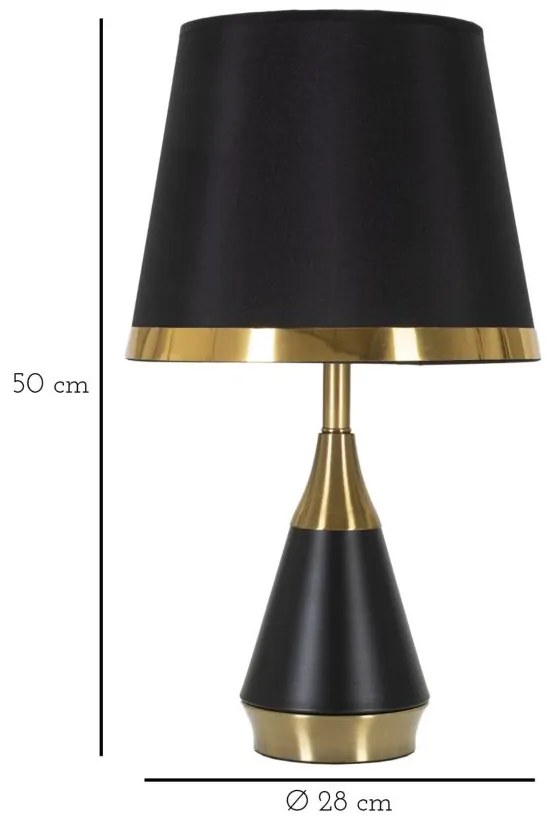 Stolní lampa BLACKY 28X50 cm