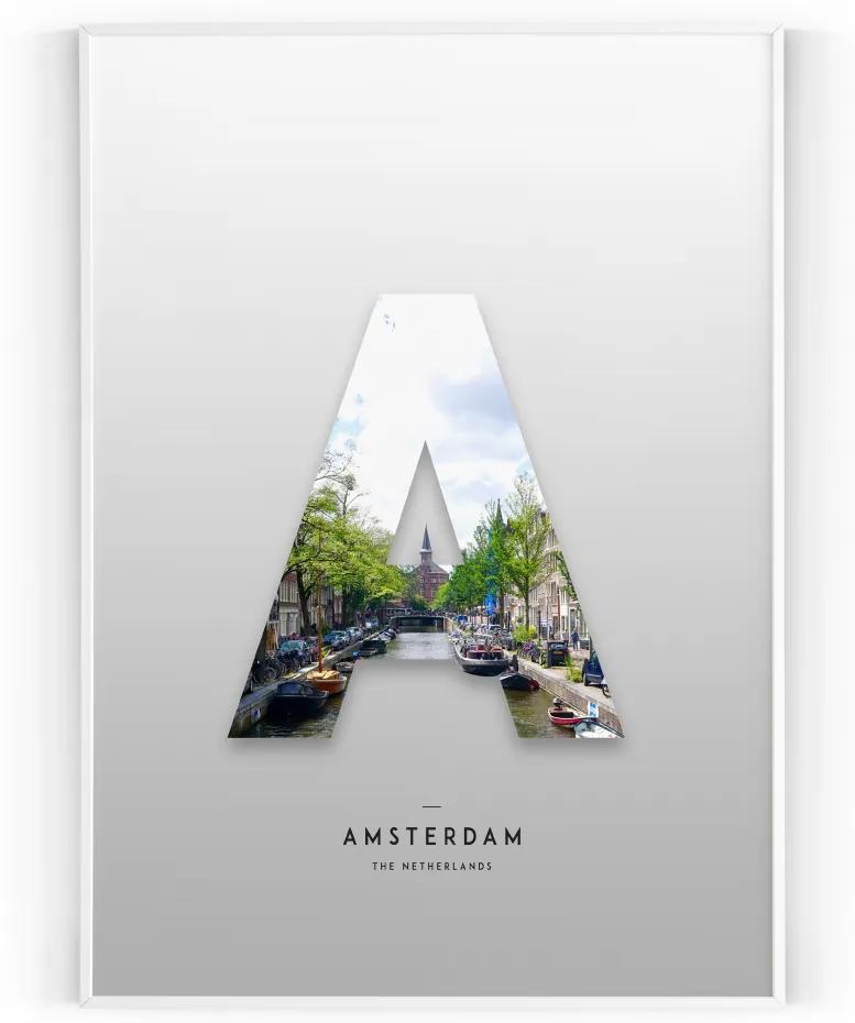 Plakát / Obraz Amsterdam Samolepící plátno A4 - 21 x 29,7 cm