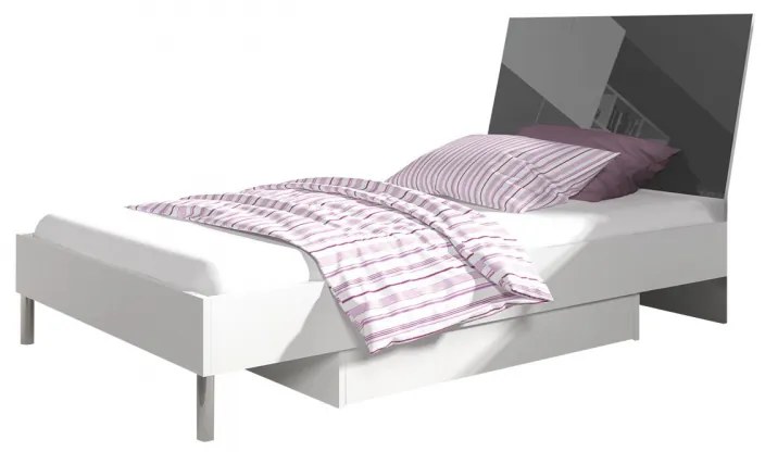 Dětská postel Paradise PD3, Barva: bílá / růžový lesk