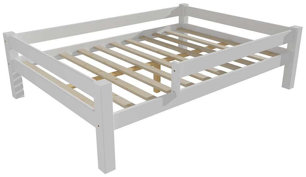 Vomaks Dětská postel 8X8 01D se zábranou Rozměr: 120 x 200 cm, Barva: barva bílá