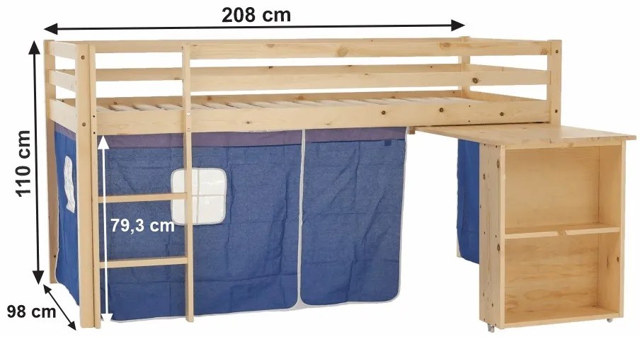 Tempo Kondela Dřevěná postel Alzena
