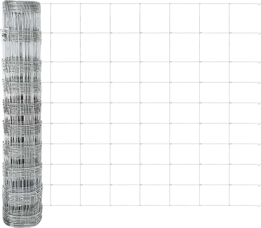Svařované drátěné ploty s hroty 50 x 1 m Pozinkovaná ocel 3351451