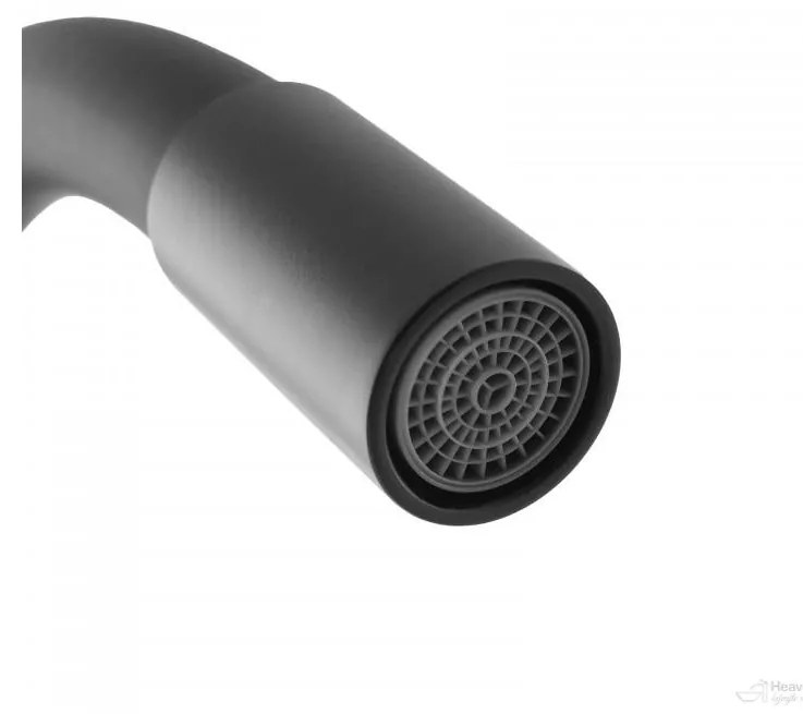 Gamma Flex 2000, stojánková dřezová baterie s flexibilním ramenem, černá matná, GMA-BFX-2000BK