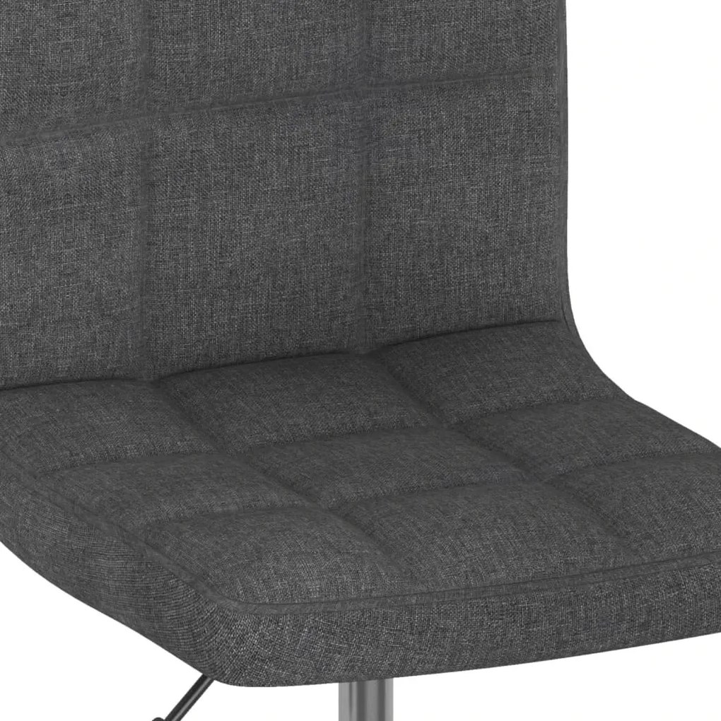 vidaXL Otočná jídelní židle textil [3087470] Barva: Tmavě šedá