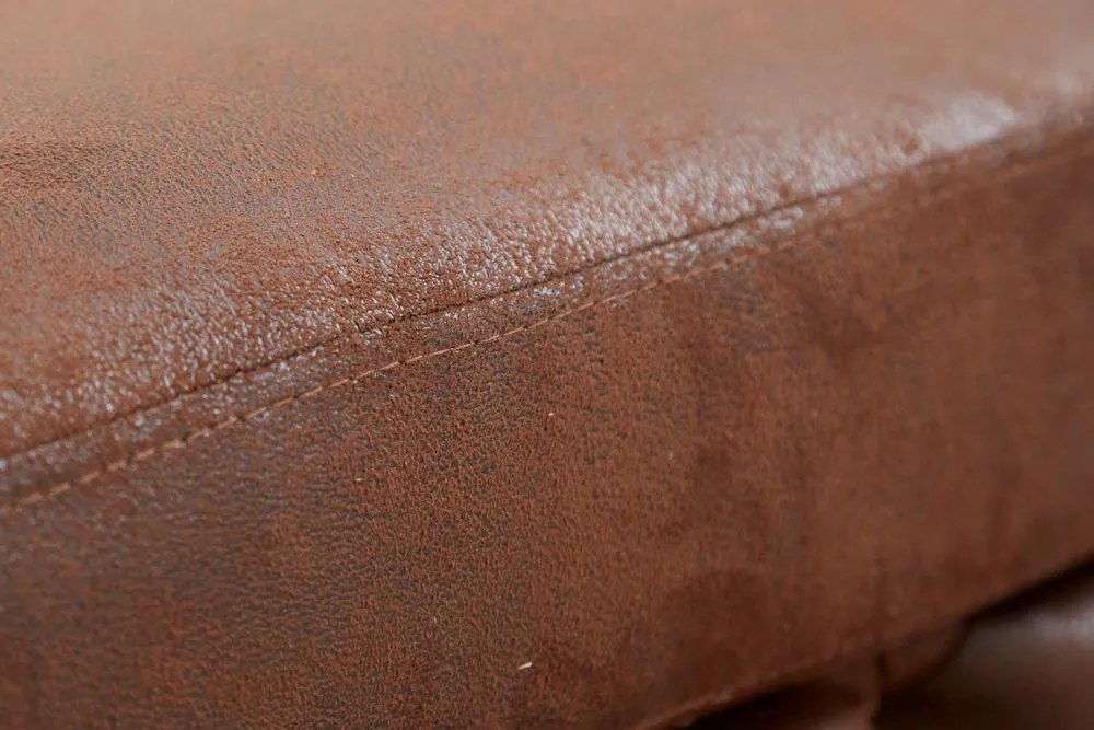 Designová taburetka Rococo antik hnědá - skladem