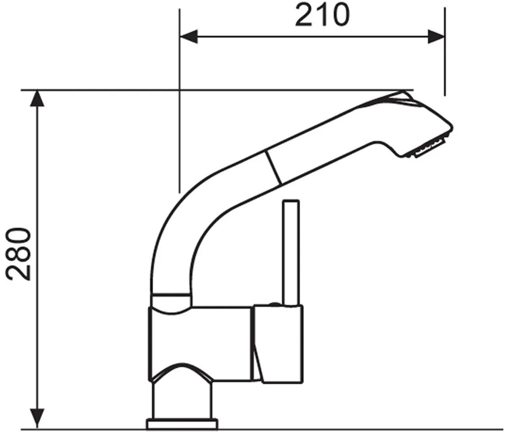 Dřezová baterie Sinks MIX 3 S Chrom