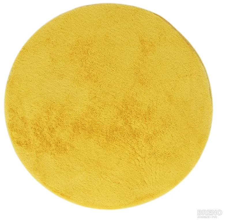 Seta Hali Europa sp. z o.o. Kusový koberec BELLAROSSA kruh Yellow, Žlutá, 110 x 110 cm