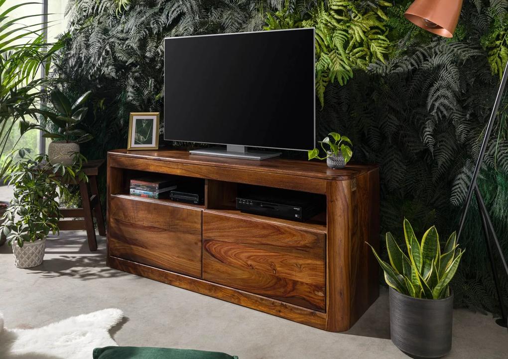 Bighome - MONTREAL TV stolek 130x58 cm, hnědá, palisandr