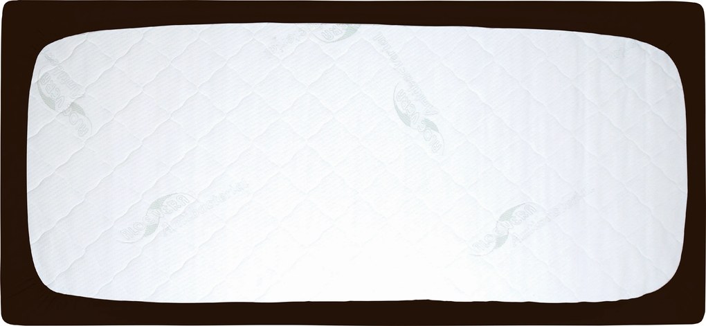 Jersey prostěradlo tmavě hnědé na výšku matrace do 30 cm Velikost: 160 x 200