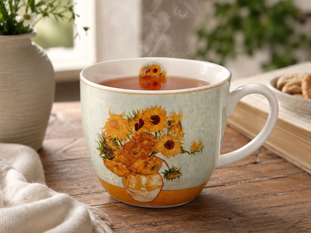 Porcelánový hrnek Van Gogh Sunflowers 460 ml