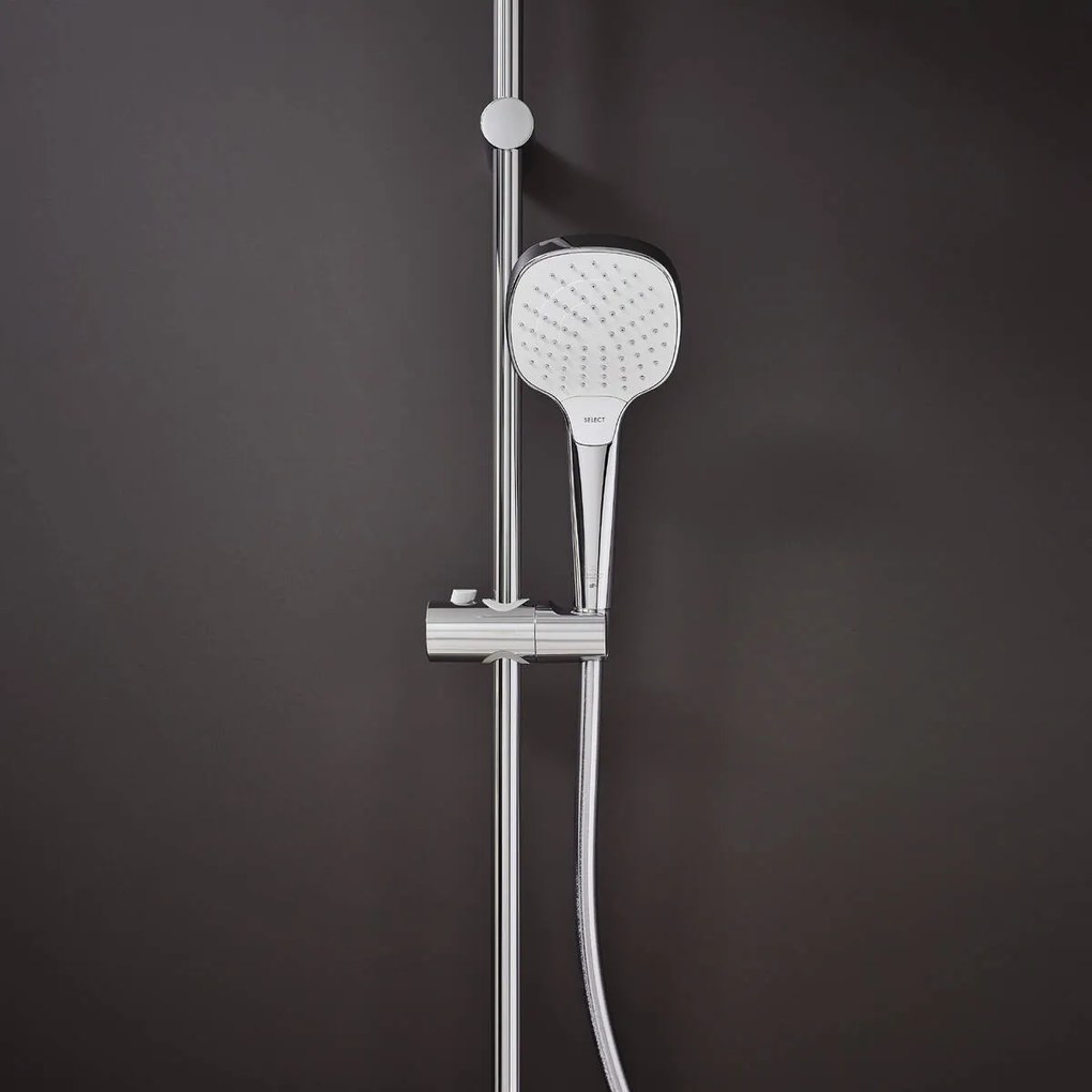 Hansgrohe Croma Select E Vario, ruční sprcha 3jet, bílá/chromová, HAN-26812400