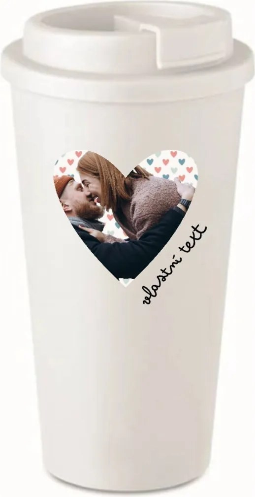 Malý personalizovaný termohrnek Fotografie s výřezem (300 ml)