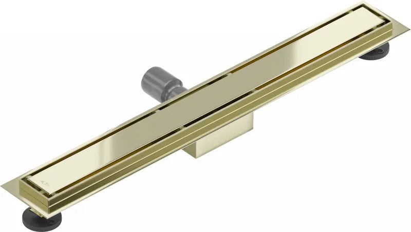 Mexen Flat nerezový sprchový žlab 60 cm (2v1) - vzor M13, zlatá, 1510060-15
