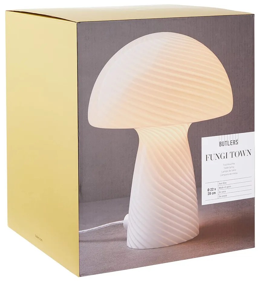 FUNGI TOWN Stolní lampa - bílá