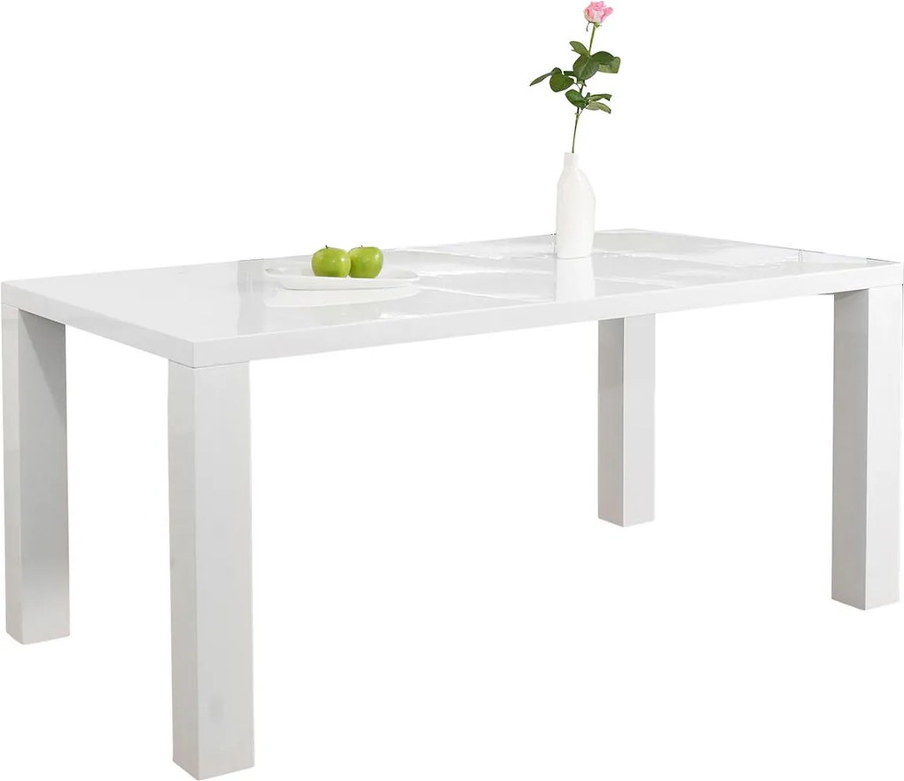 XXXLutz JÍDELNÍ STŮL, vysoce lesklá bílá, 180/90/76 cm MID.YOU - Online Only jídelní stoly - 001769018604