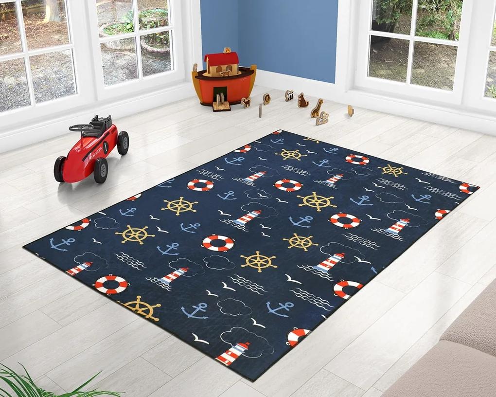 Bellatex Dětský koberec, běhoun kusový 3D MOŘE, 100x150cm