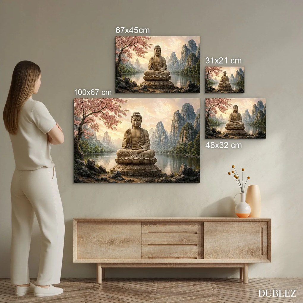 DUBLEZ | Barevný obraz na zeď - Buddha | UV tisk, Premium