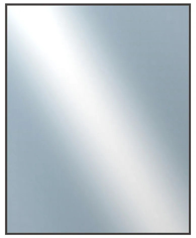 DANTIK - Zarámované zrcadlo - rozměr s rámem cca 80x100 cm z lišty Hliník černá | P22-021 (7022021)