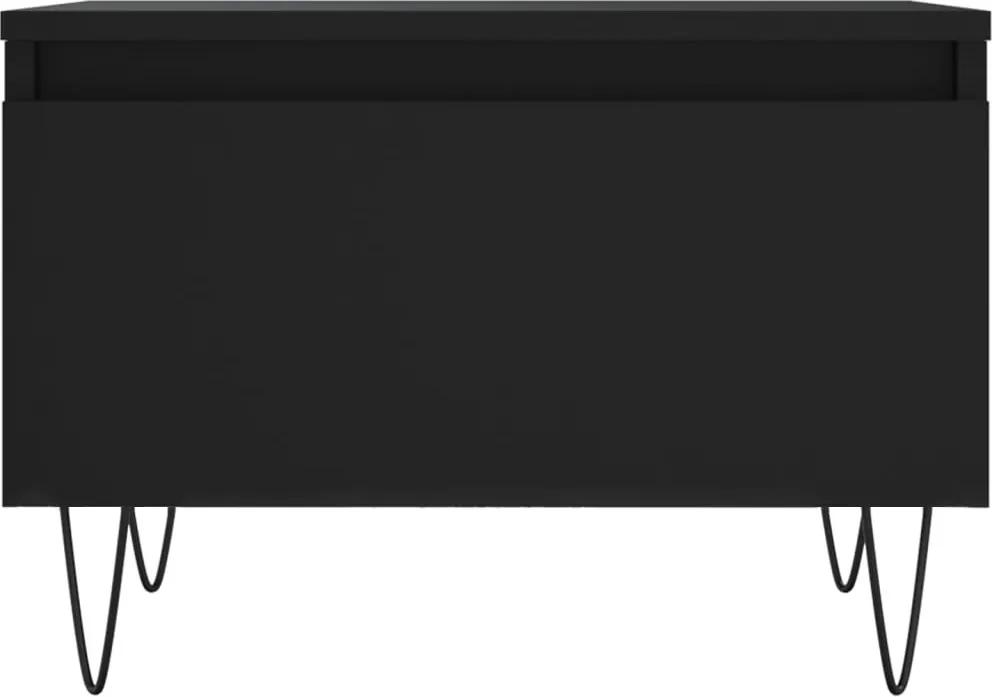 vidaXL Konferenční stolky 2 ks 50x46x35cm kompozitní dřevo [830863] Barva: Černá