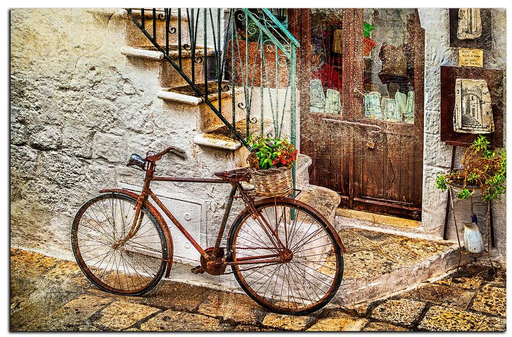 Obraz na plátně - Stará ulice v Itálii 1153A (100x70 cm)