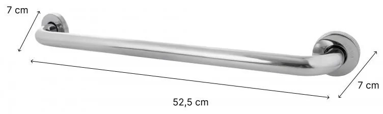 Erga Erga, nástěnné rovné madlo 50cm, chromová, ERG-YKA-P.ROD-50-CHR