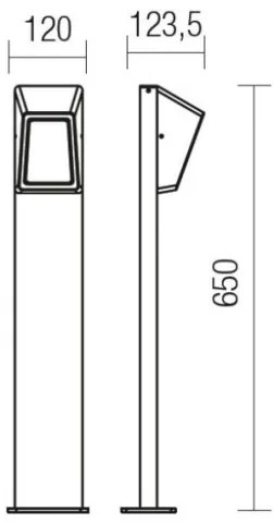 Redo 9168 - LED Venkovní lampa ARGES LED/3W/230V IP54 hnědá