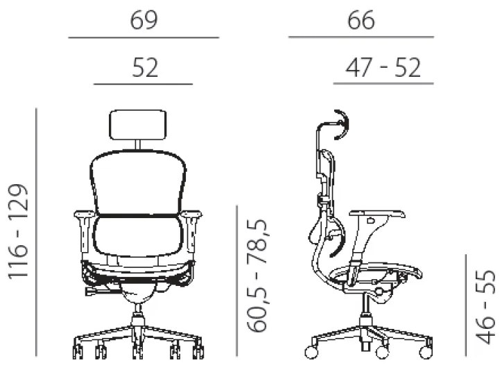 Antares Kancelářská židle Ergohuman