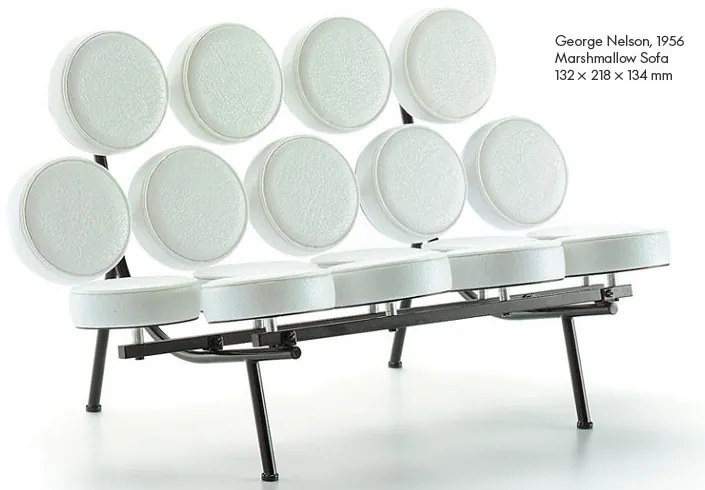 Vitra designové miniatury Marshmallow Sofa