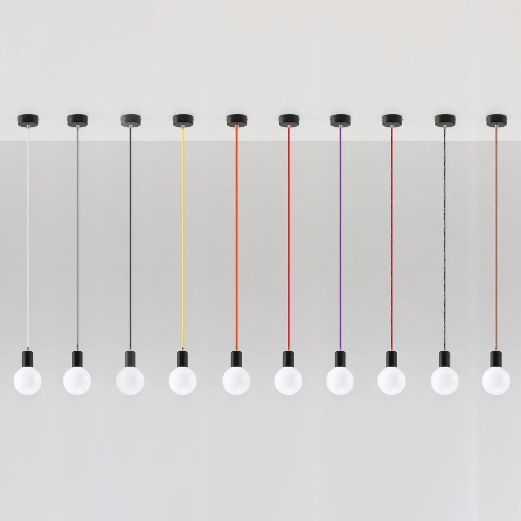 Sollux Lighting Závěsné svítidlo EDISON černé