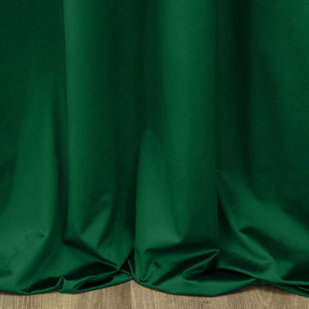 ZATEMŇOVACÍ ZÁVĚS NA PÁSCE PIERRE CARDIN SIBEL 140X270 CM TMAVĚZELENÁ
