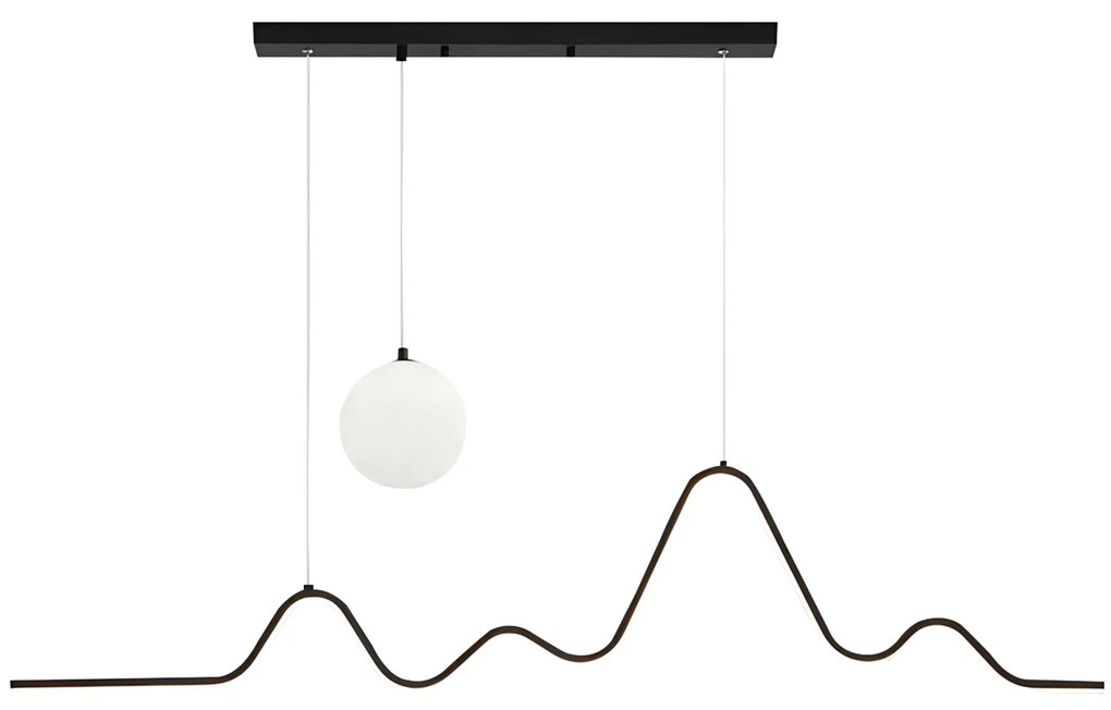 Toolight Toolight, LED závěsné osvětlení 120cm, 36W, 3000K, LHJ033-CP, černá matná, OSW-60020