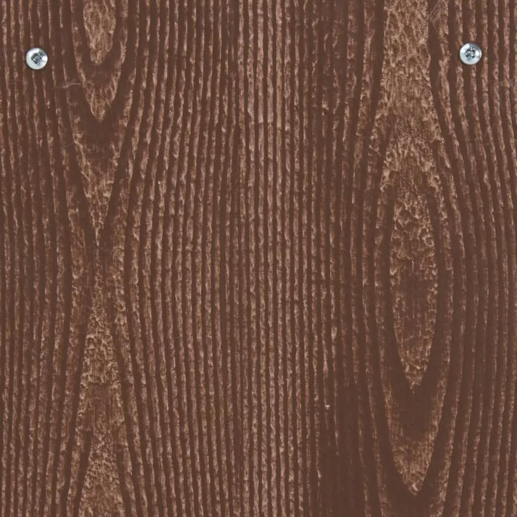 Botník hnědý 65x24x81 cm kompozitní dřevo - Default Title
