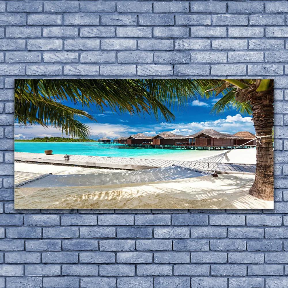 akrylový obraz Oceán Pláž Krajina 120x60 cm