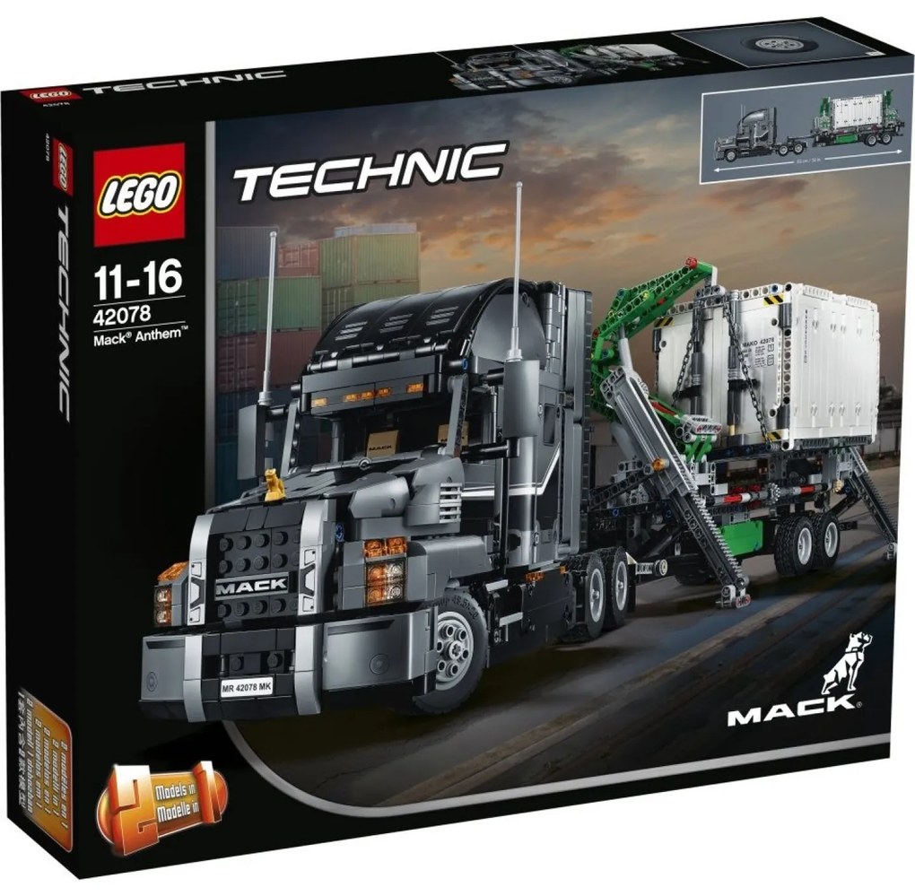 Stavebnice lego technic 42078 mack náklaďák