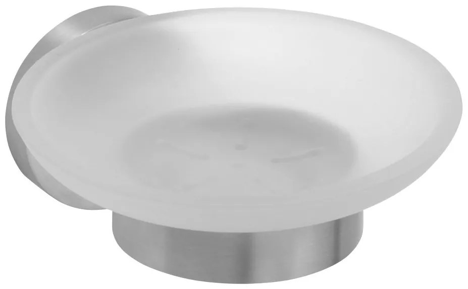 Sapho, X-STEEL mýdlenka skleněná, broušená nerez, XS802