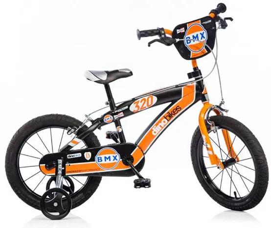 Dino BMX 165XC černo - oranžové 16 dětské kolo