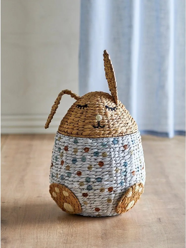 Dětský koš na hračky z vodního hyacintu ø 35x60 cm Villja – Bloomingville Mini