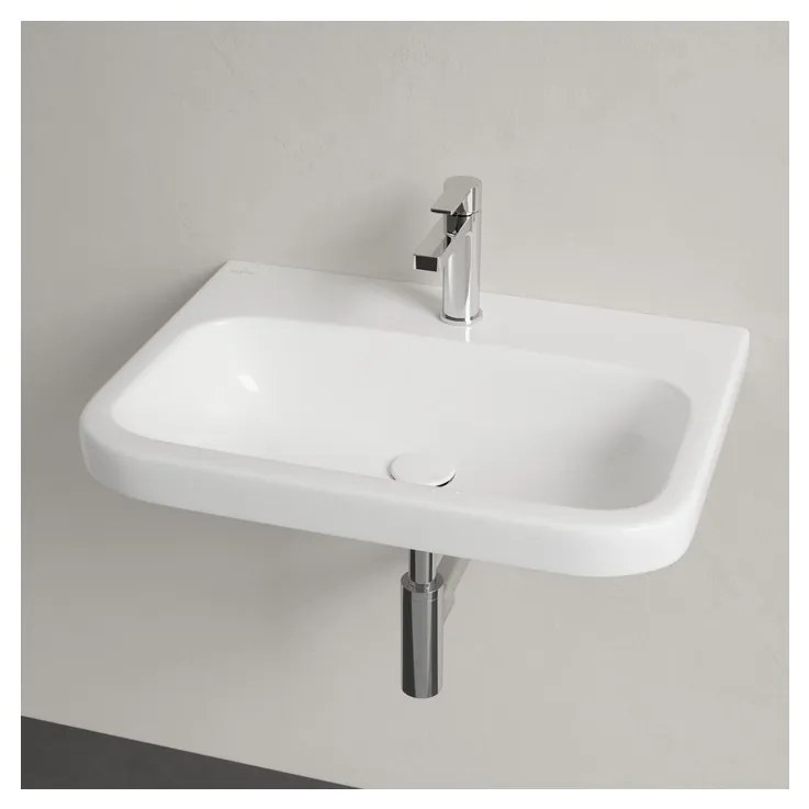 Villeroy & Boch ARCHITECTURA - Umyvadlo 650x470x180 mm, s přepadem, neleštěné, Bílá Alpin 41886501