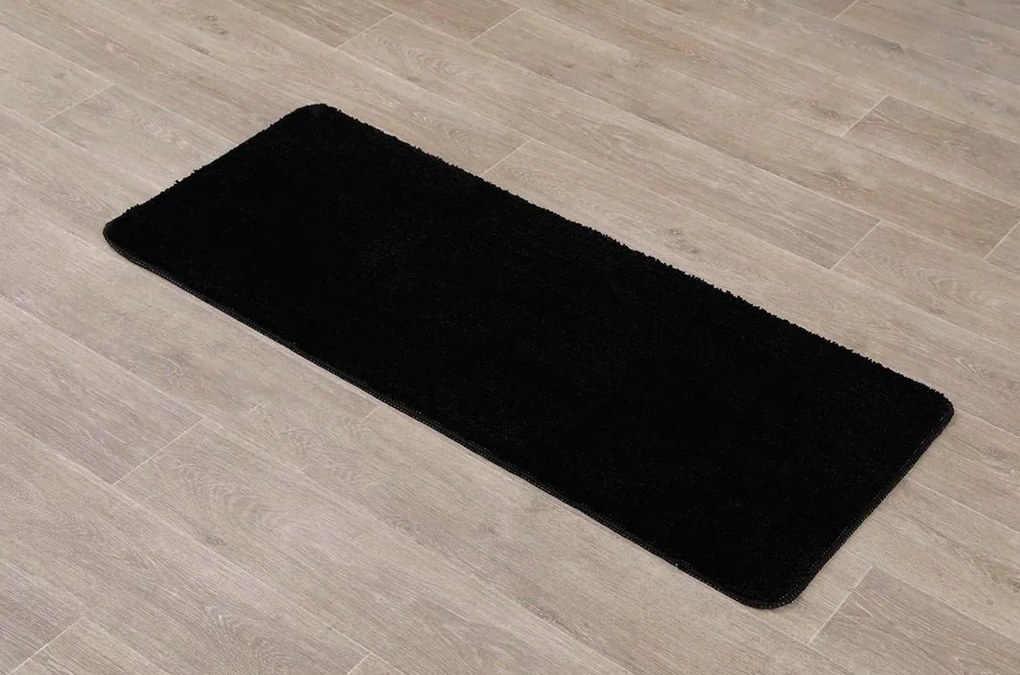 Předložka do koupelny Marlet, 50x120 cm, černá