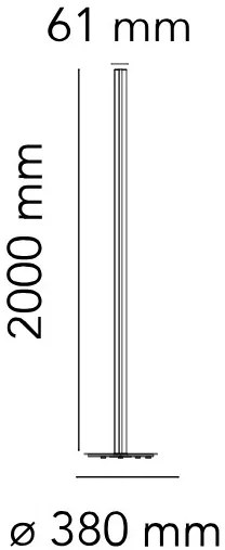Flos Coordinates F, stojací lampa, anodizovaná champagne, 57W 2700K